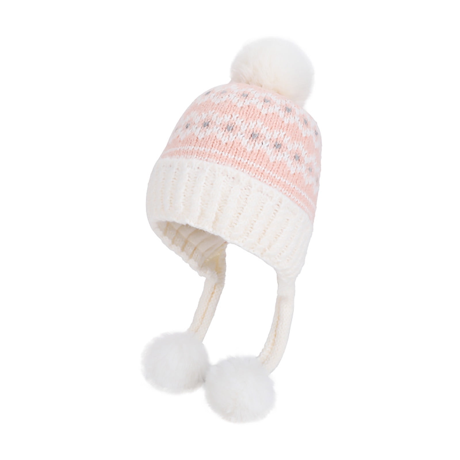 Betivan Women's Winter Knitted Hat with Pom Pom, Ear-protecting Fleece ...