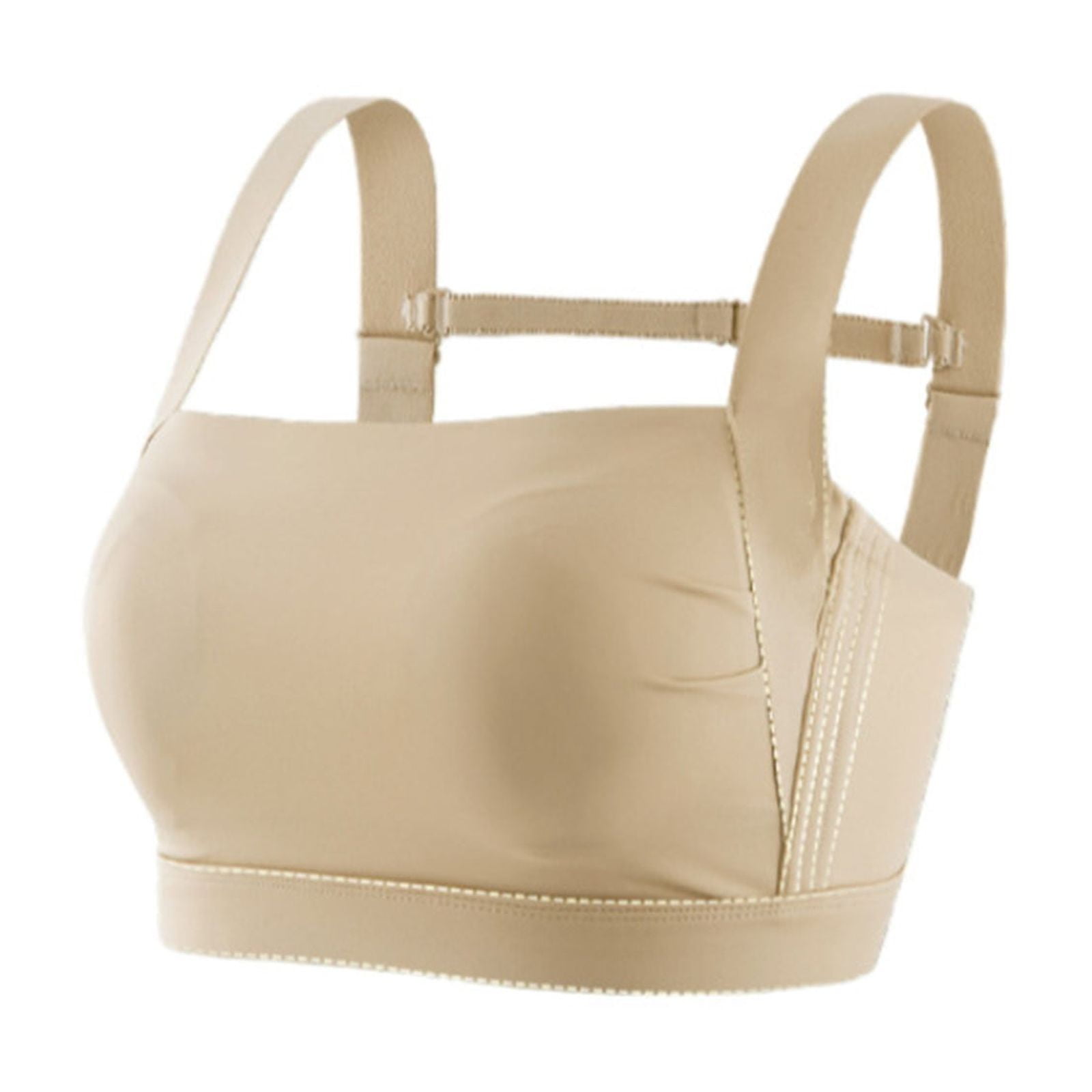 Betivan Women's Wireless Minimizer Sports Bra Thin Cups Racerback ...