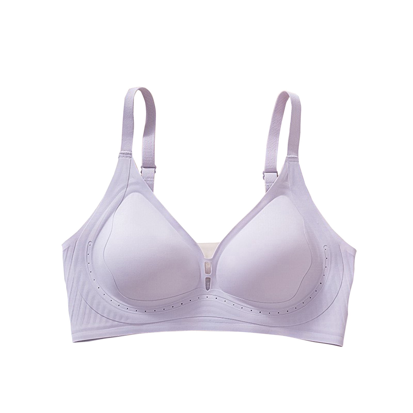 Betivan Women's Wireless T-Shirt Bra Seamless Solid Color Padded ...