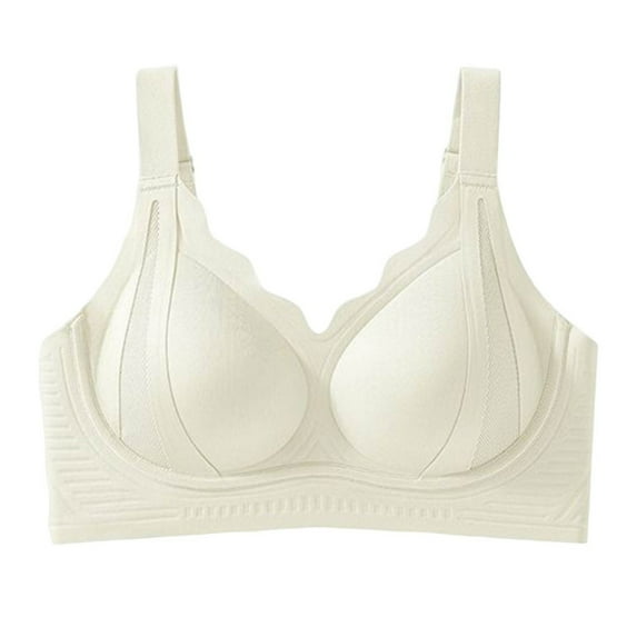 Betivan Women's Wireless T-Shirt Bra Seamless Thin Soft Support Y-Back ...