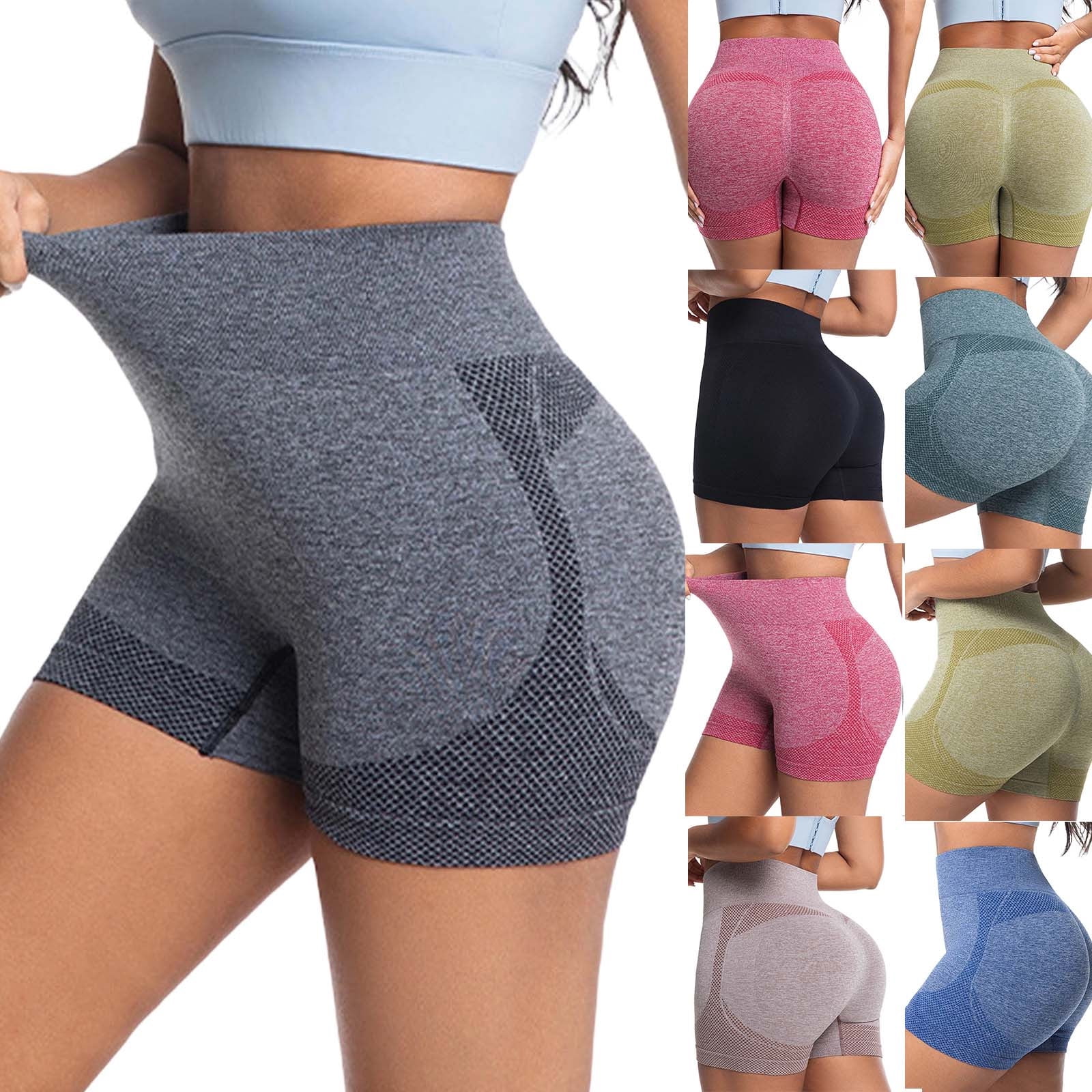 Betivan Yoga Shorts for Women Tummy Control High Waist Biker Shorts ...