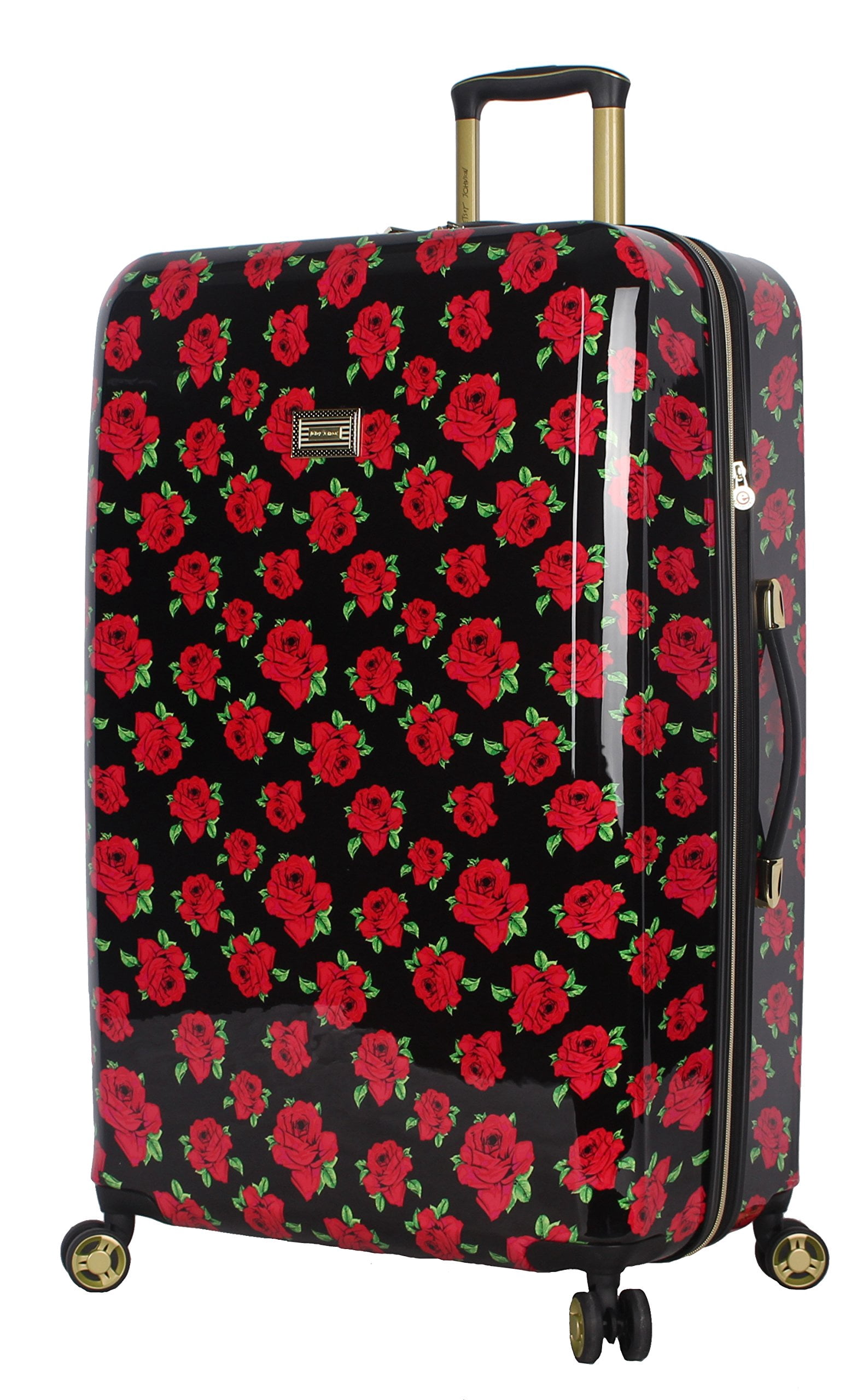 Betsey Johnson 30 inch Expandable Scratch Resistan Hardside Suitcase ...