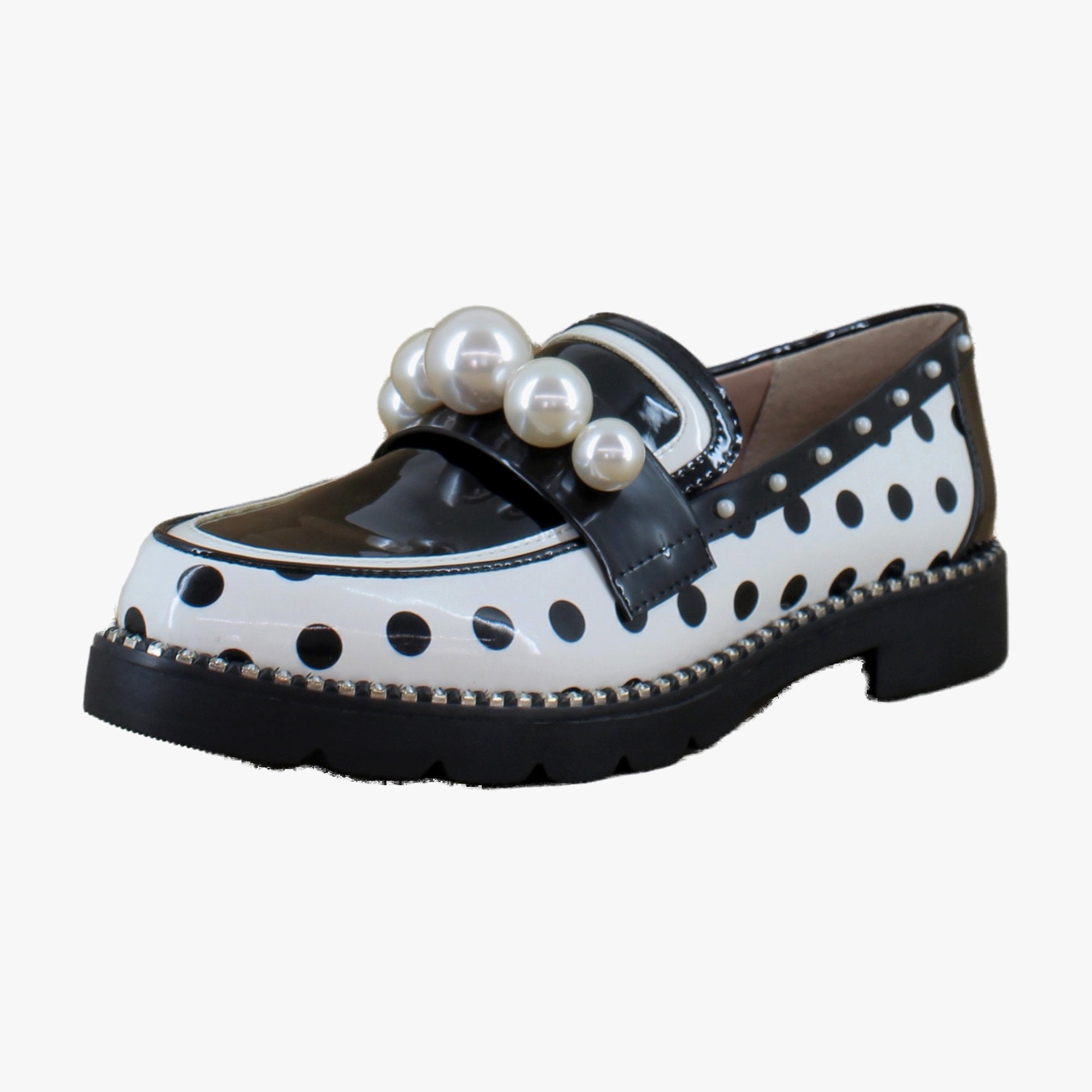 Betsey Johnson Harloe Women's Loafers & Slip-Ons Black/White/Multi Size ...