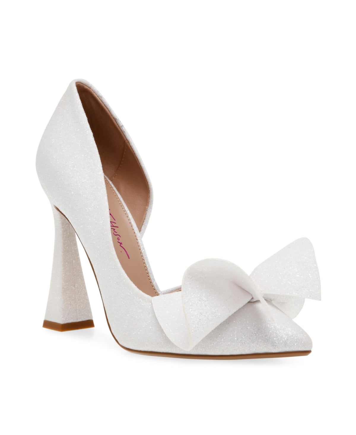 Betsey Johnson Nobble Womens Pumps, Ivory Sparkle, 10 - Walmart.com