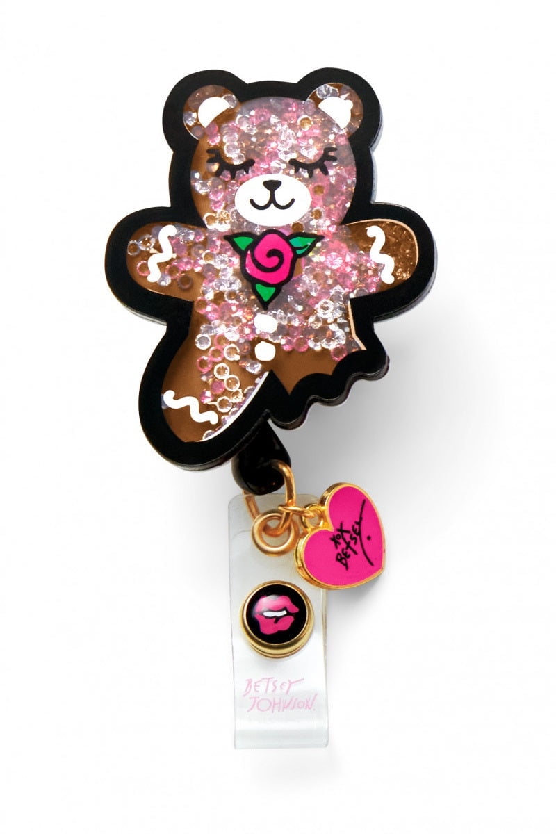 Betsey Johnson Retractable Badge Reels Color: Gingerbread Bear ...