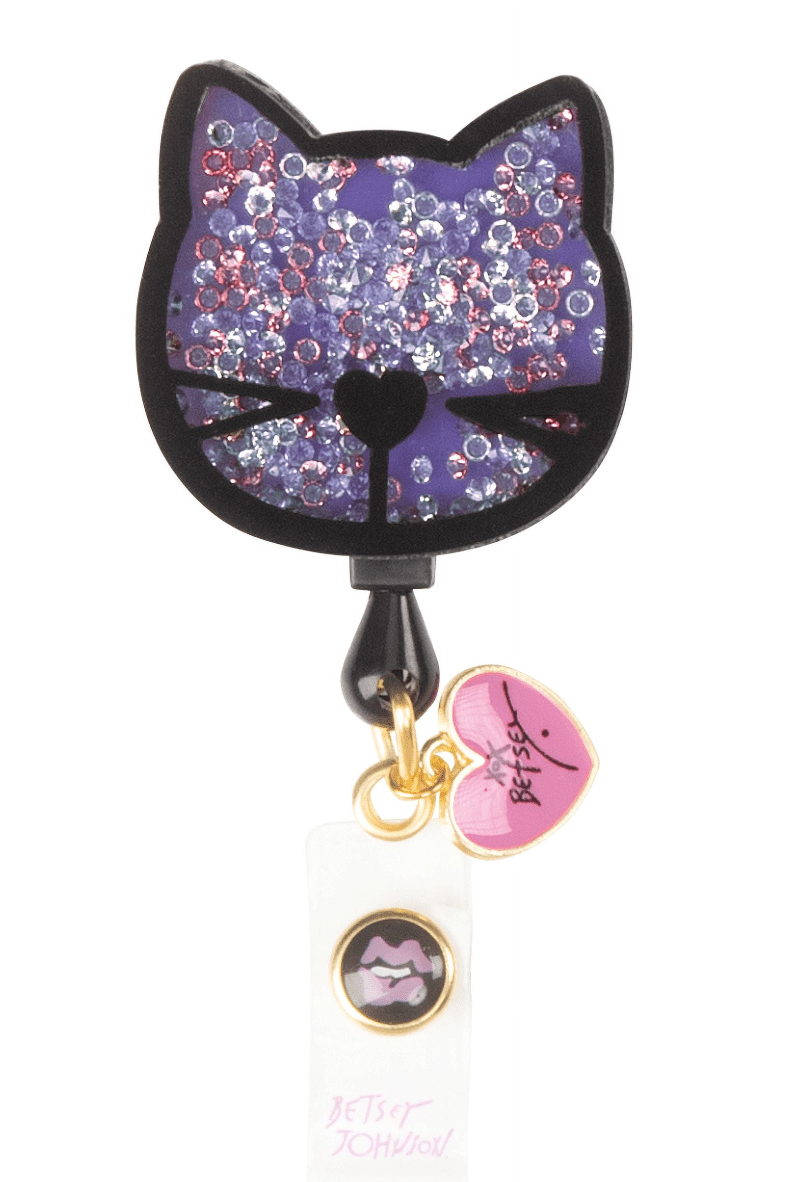 Betsey Johnson Retractable Badge Reels Color: Kitty - Walmart.com