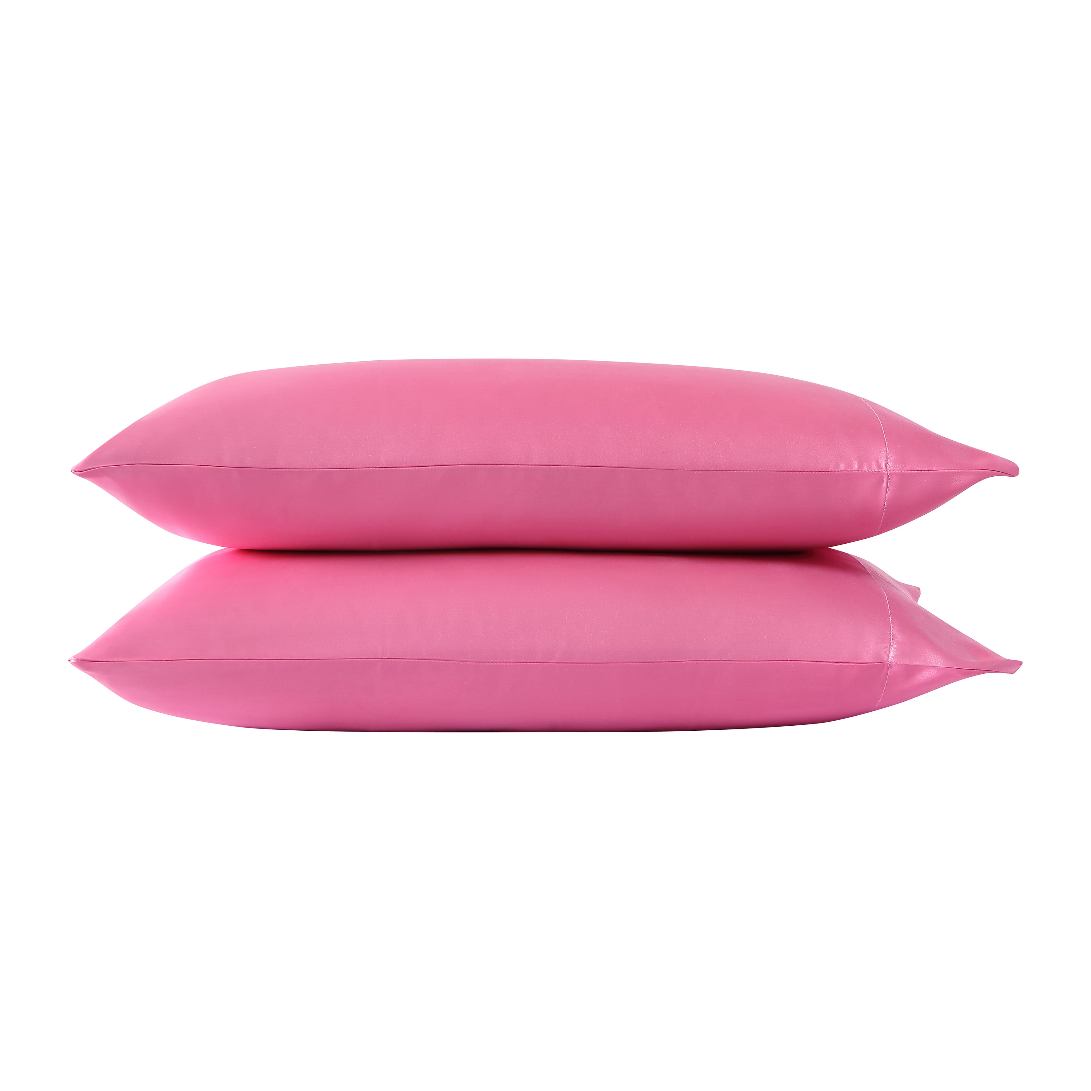 Betsey Johnson Solid Satin Pink Standard Pillowcase Pair - Walmart.com