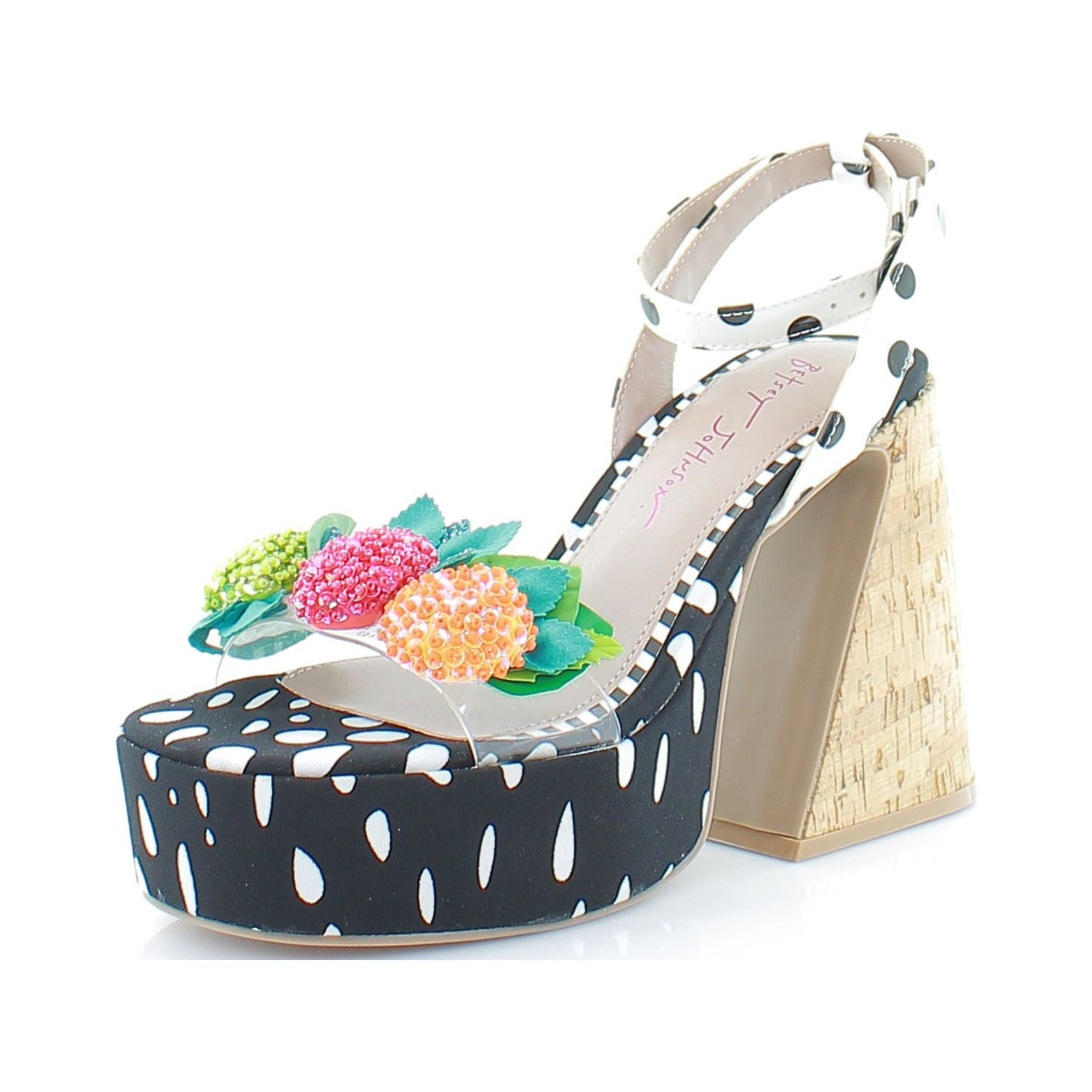 Betsey Johnson Sprite Women's Heels Black/White Multi Size 10 M ...