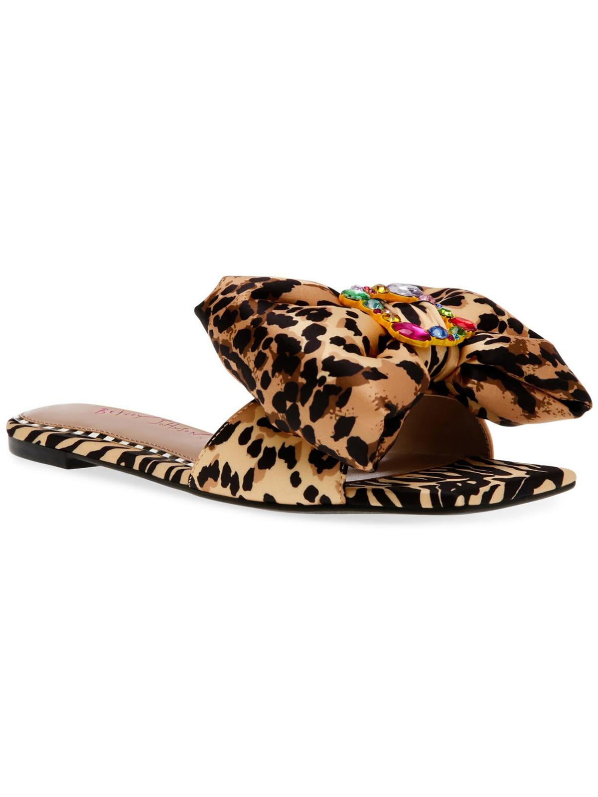 Betsey Johnson Womens Daisy Comfort Insole Slip On Slides - Walmart.com