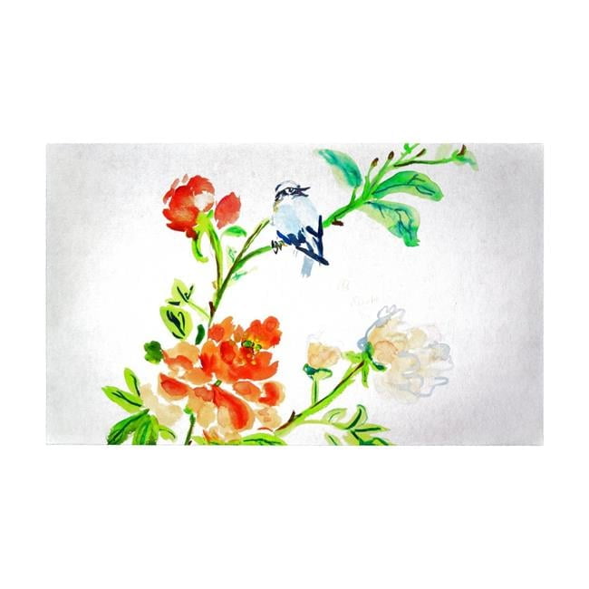 Betsy Drake DM1103G 30 x 50 in. Blue Bird & Flowers Door Mat - Walmart ...