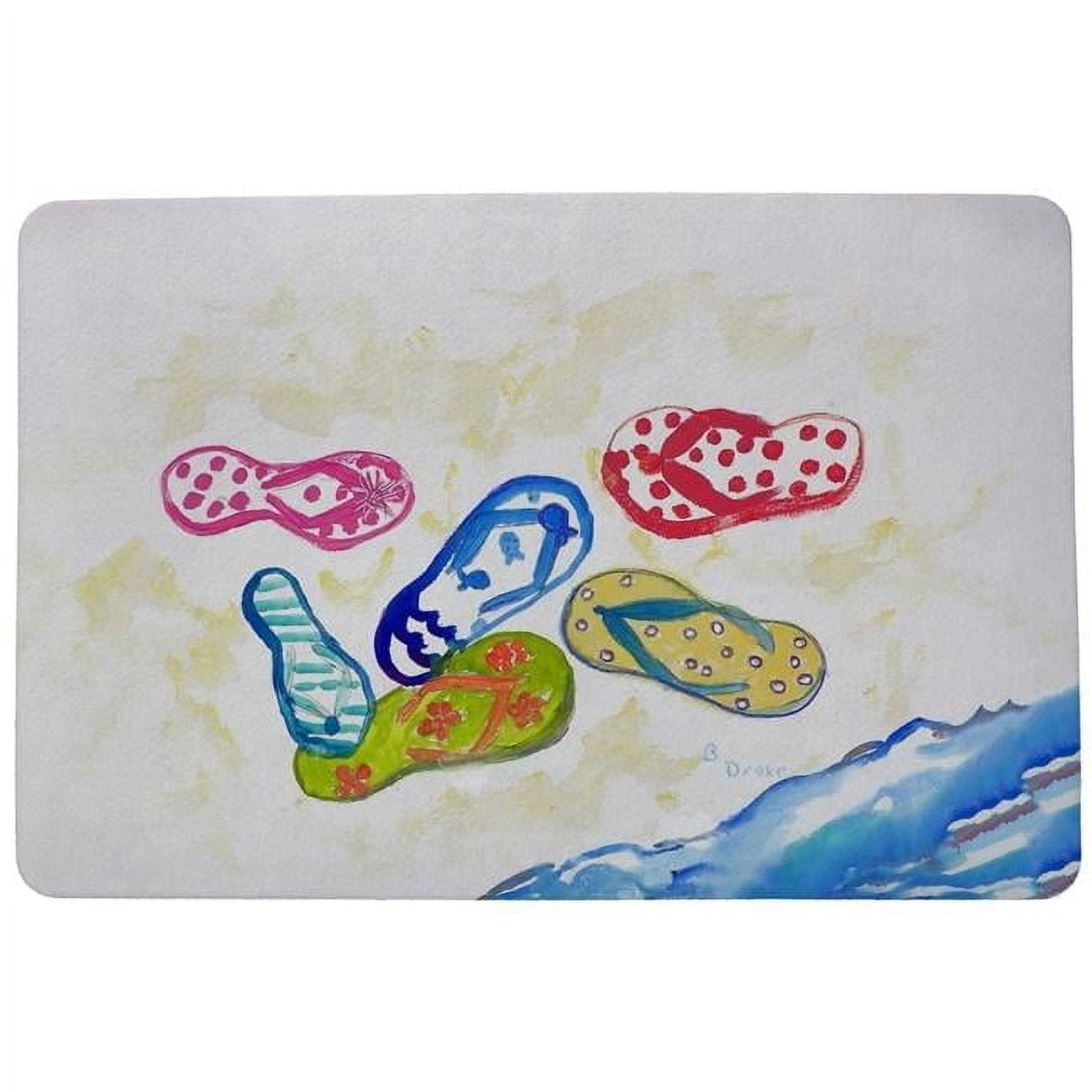 Betsy Drake DM154 Six Flip Flops Door Mat - 18 x 26 in. - Walmart.com