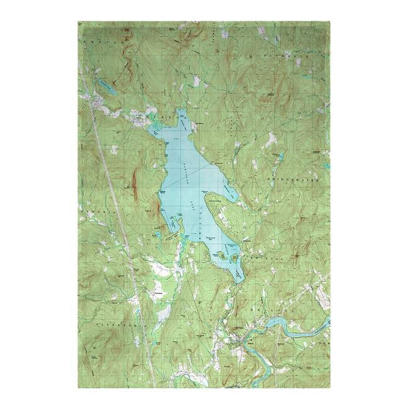 Betsy Drake FL794 12.5 x 18 in. Newfound Lake, NH Nautical Map Garden ...