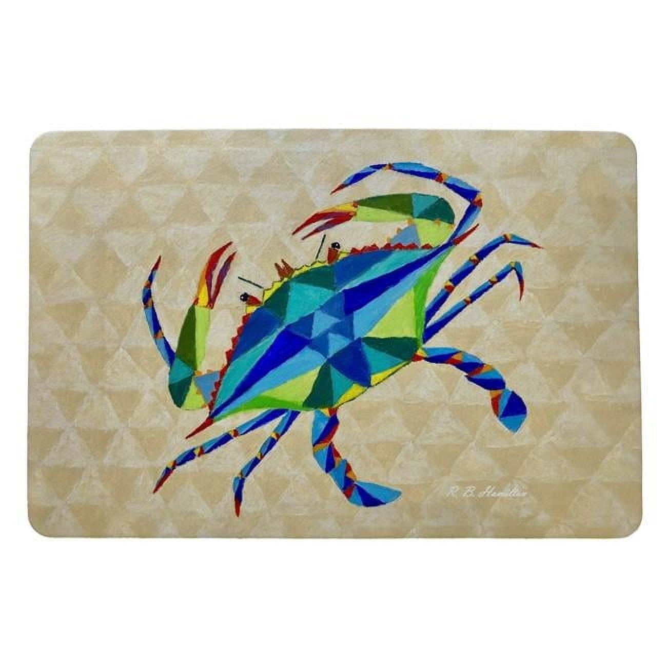 Betsy Drake Interiors DM1463 18 x 26 in. Geometric Crab Door Mat ...