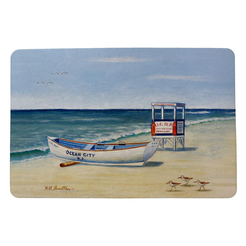 Betsy Drake Interiors Ocean City Lifeguard Stand Door Mat 18x26 ...