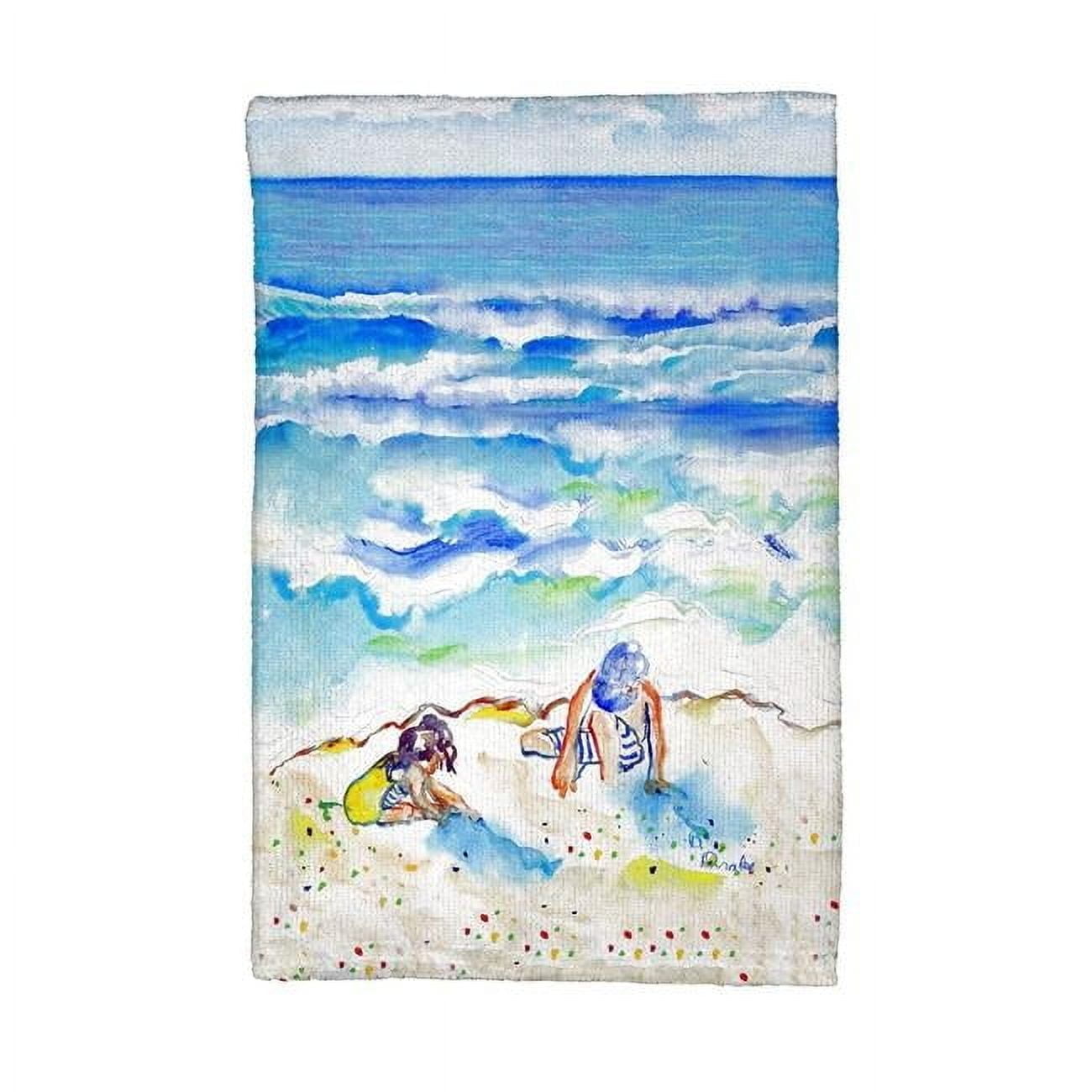 Betsy Drake KT846 Playing in The Sand Kitchen Towel - Walmart.com