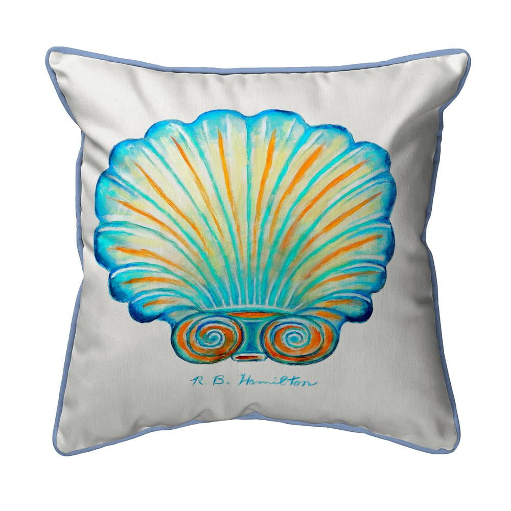 Betsy Drake Interiors Ray's Scallop Extra Large Zippered Pillow 22x22 ...