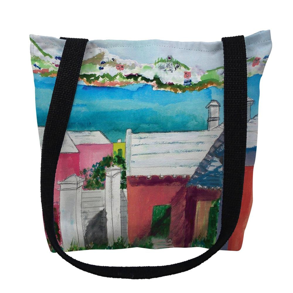 Betsy Drake TY110S 13 x 13 in. Rooftops Small Tote Bag - Walmart.com