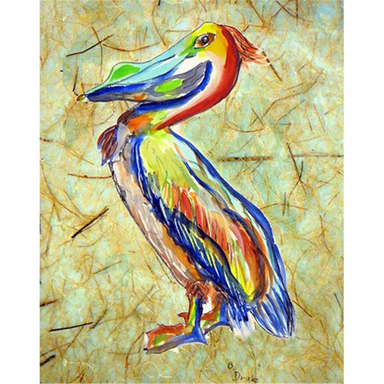 Betsy Drake Interiors Sylvester Pelican Flag 12.5x18 - Walmart.com