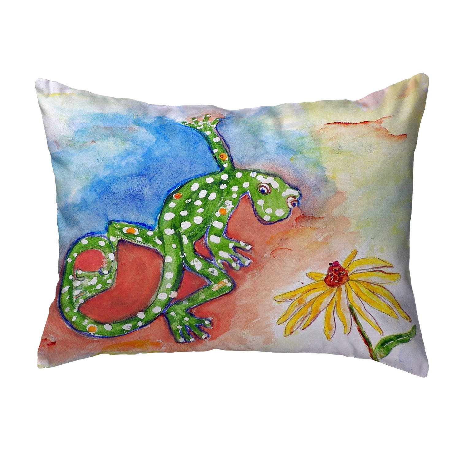 Betsy Drake KS143 11 x 14 in. Gecko Small No-Cord Pillow - Walmart ...