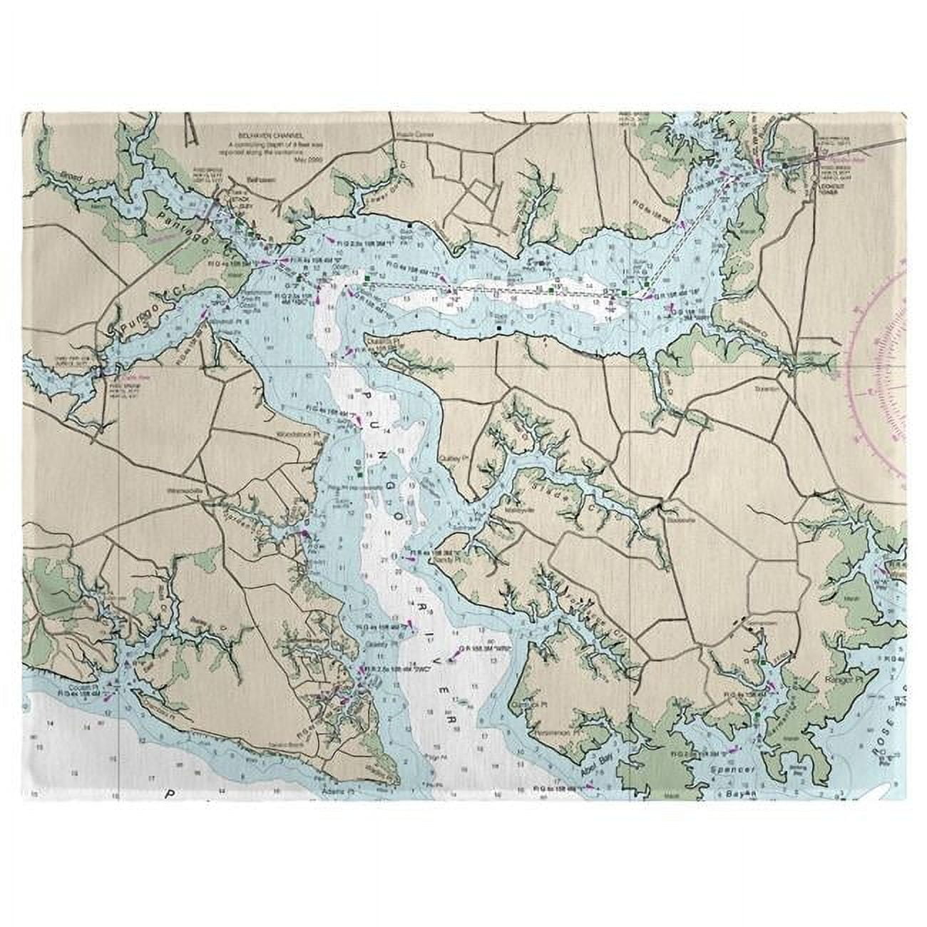 Betsy Drake PM11548PR 14 x 18 in. Pungo River, NC Nautical Map Place ...