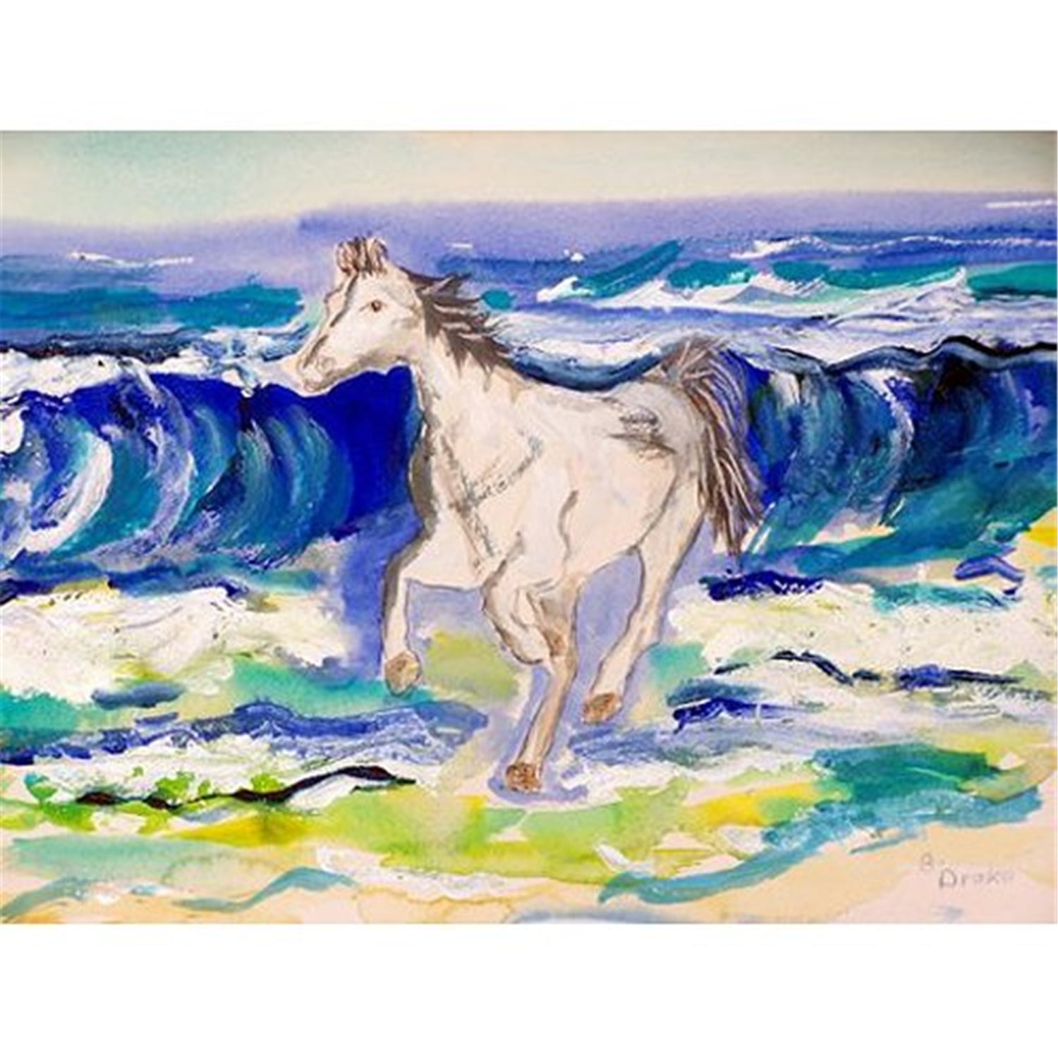 Betsy Drake PM957 Horse & Surf Place Mat - Set of 4 - Walmart.com