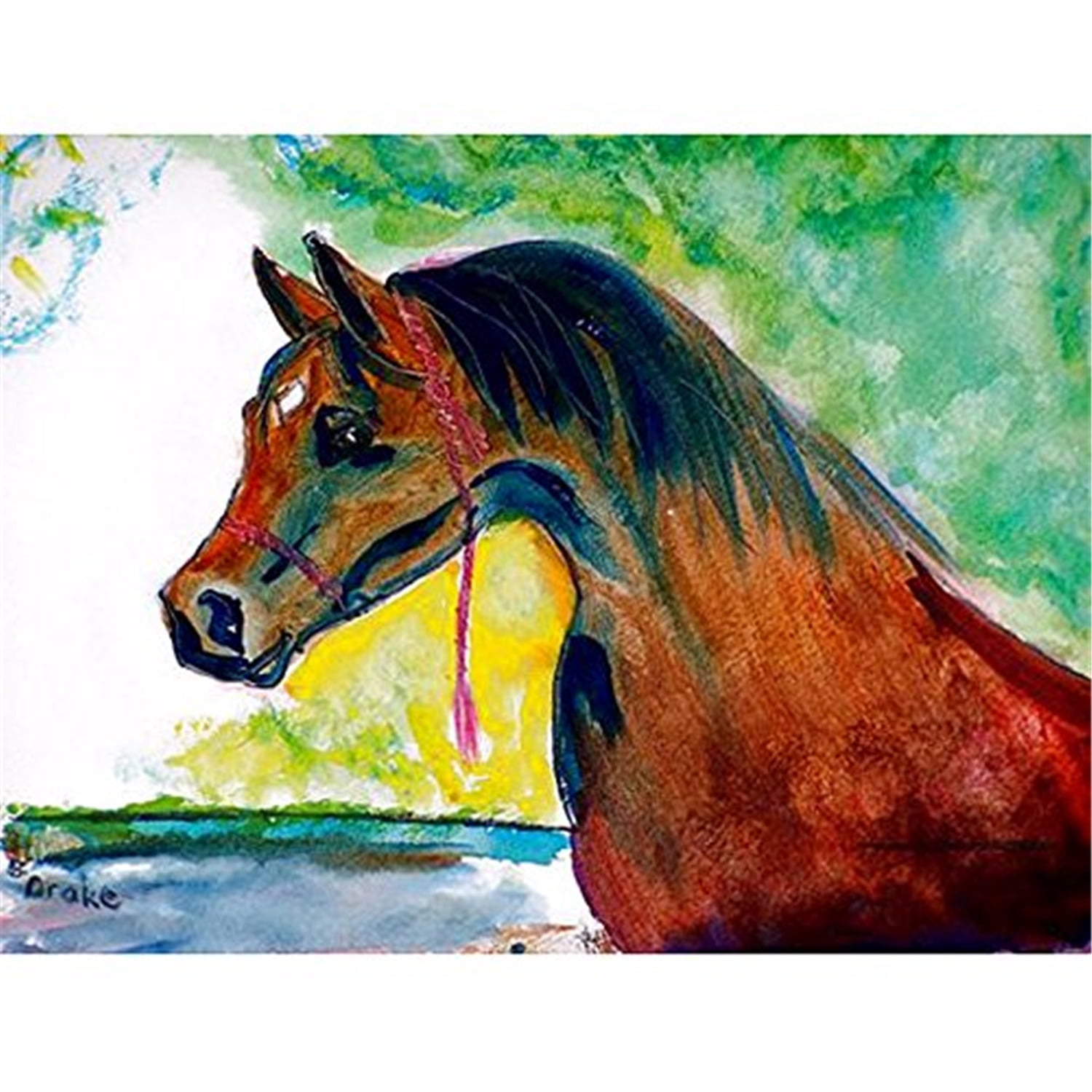 Betsy Drake Prize Horse Place Mat - Set of 4 - Walmart.com