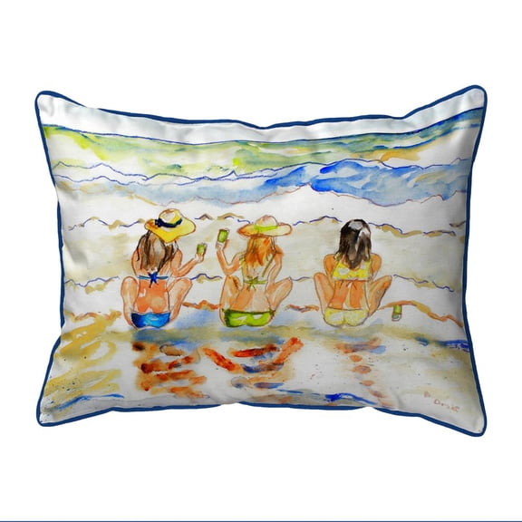 Betsy Drake Interiors Mermaid on Rock Indoor/Outdoor Extra Large Pillow ...