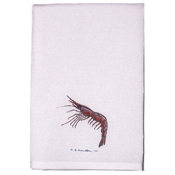 Betsy Drake Shrimp Guest Towel Set of 2 - Walmart Business Supplies