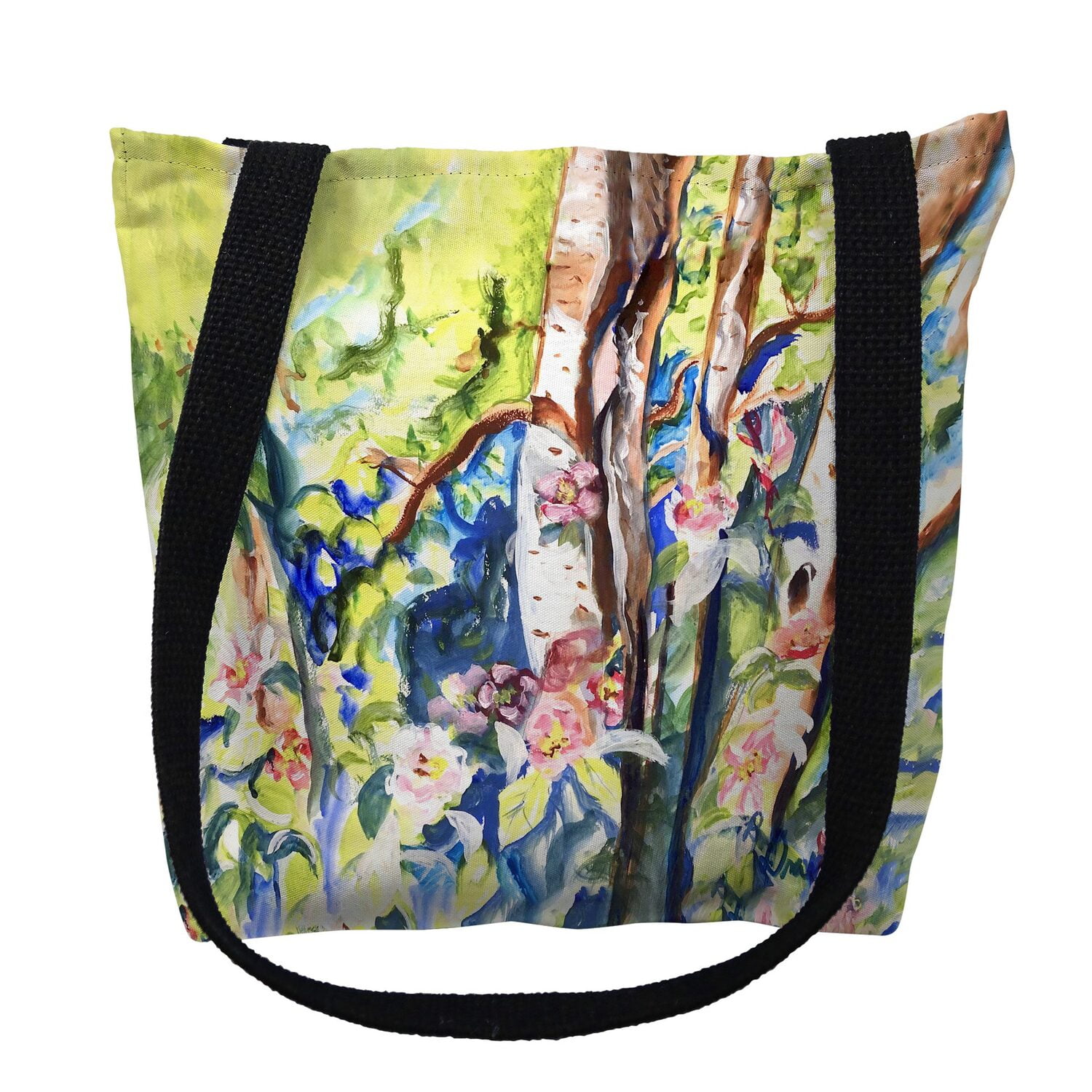 Birch Tree Wood Small Tote Bag 13x13 18 inches x 18 inches - Walmart.com