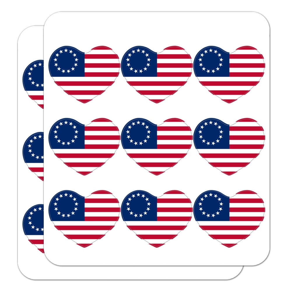 Betsy Ross 1776 American Flag Heart Shaped Planner Calendar Scrapbook ...