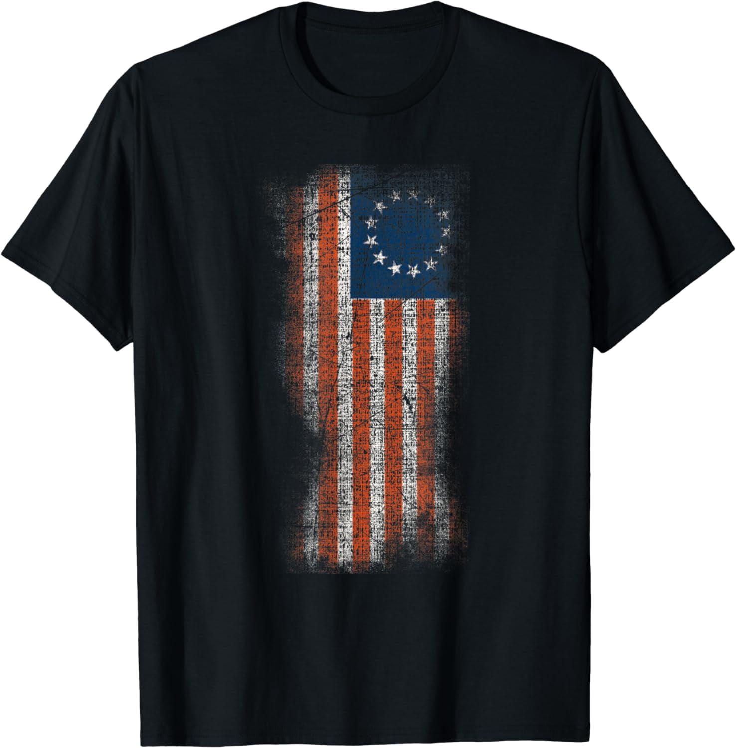 Betsy Ross American Flag Bennington Tshirt Patriotic 1776 T-Shirt ...