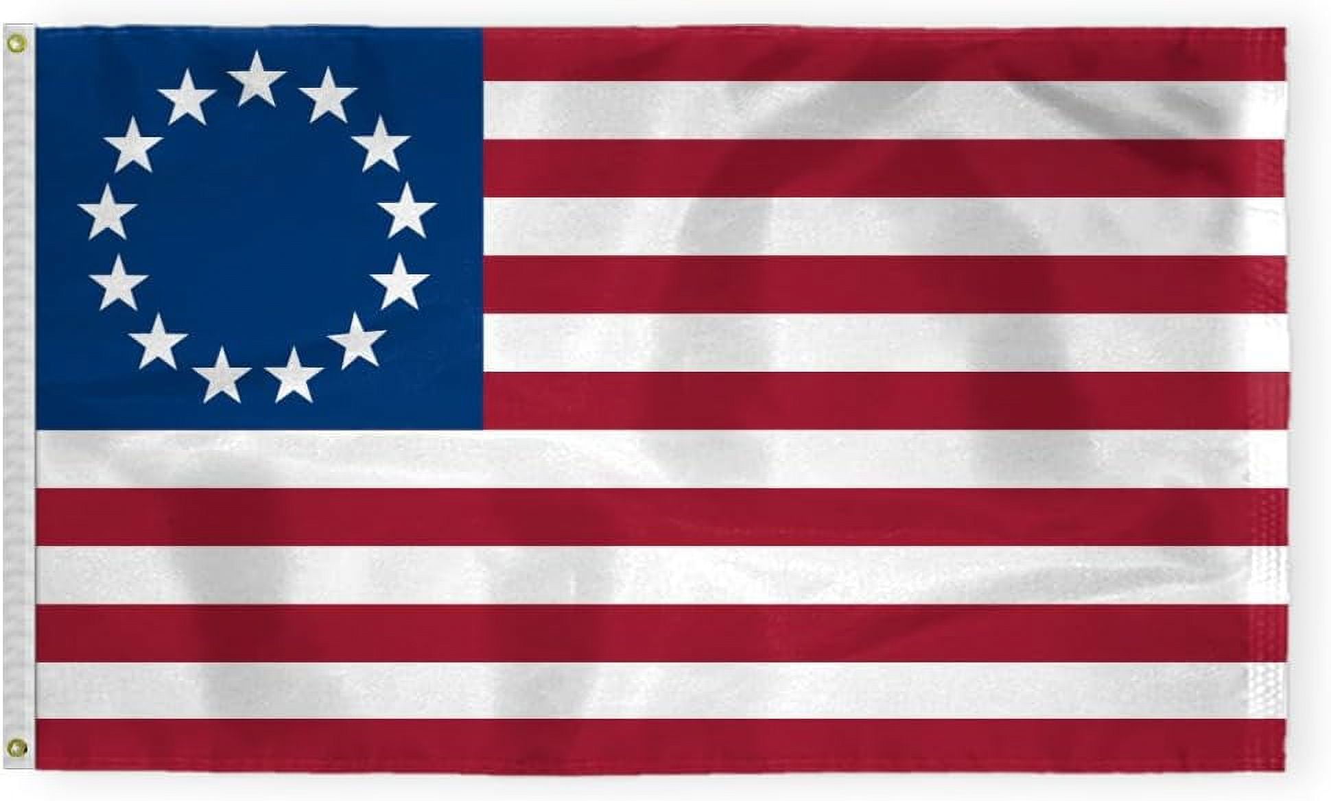 Betsy Ross Colonial American Revolution History Flags - with Brass ...