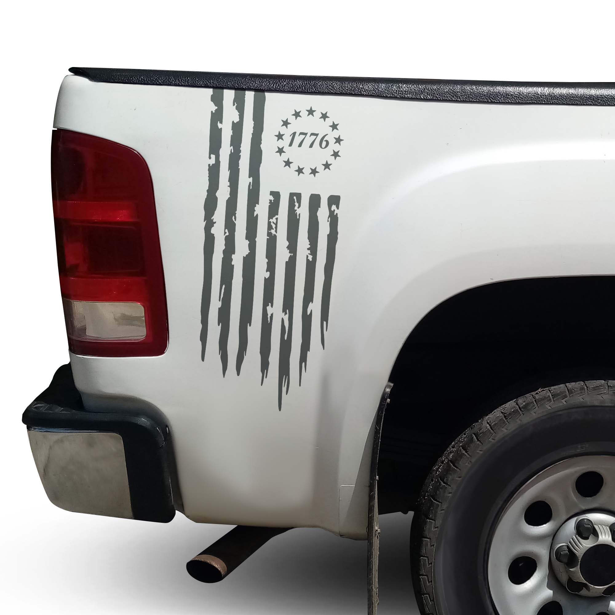 Betsy Ross Flag 1776 Distressed American USA US Flag Rear Truck Bed ...