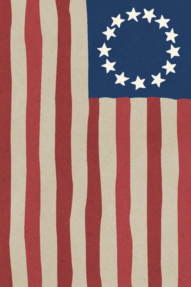 Betsy Ross Flag (9x12 Wall Art Print, Home Decor) - Walmart.com