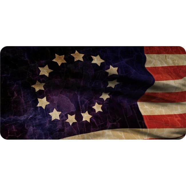 Betsy Ross Flag Photo License Plate - Walmart.com