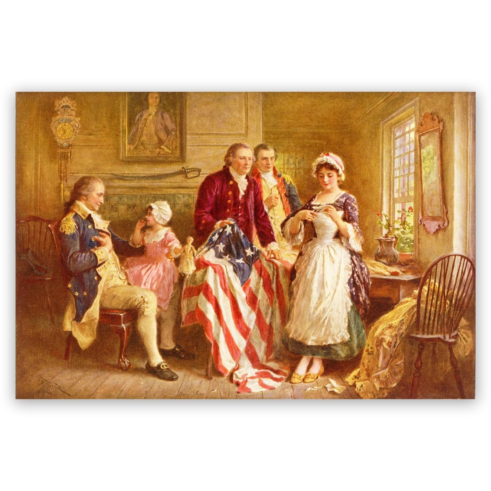 Betsy Ross Poster Prints by Jean Leon Gerome Ferris - George Washington ...