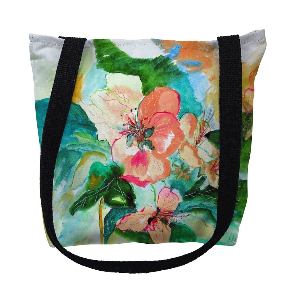 Betsy Drake Interiors Apple Blossoms Large Tote Bag 18x18 - Walmart.com