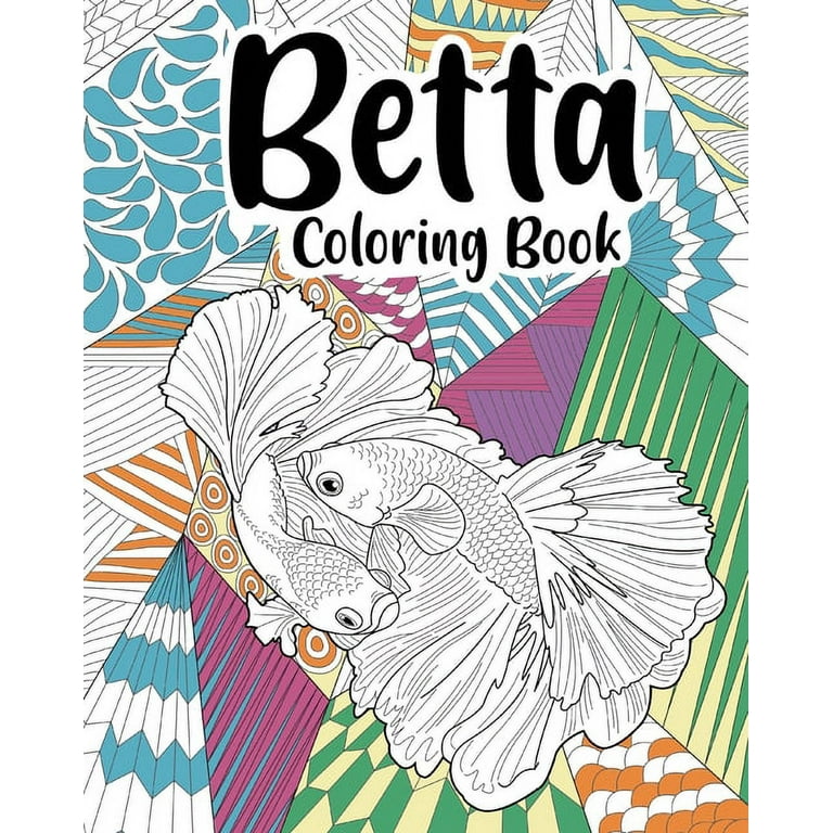coloring pages betta fish