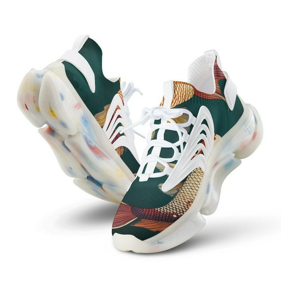 Betta Fish Art Print Walking Shoes for Men Woman Lightweight Tennis ...