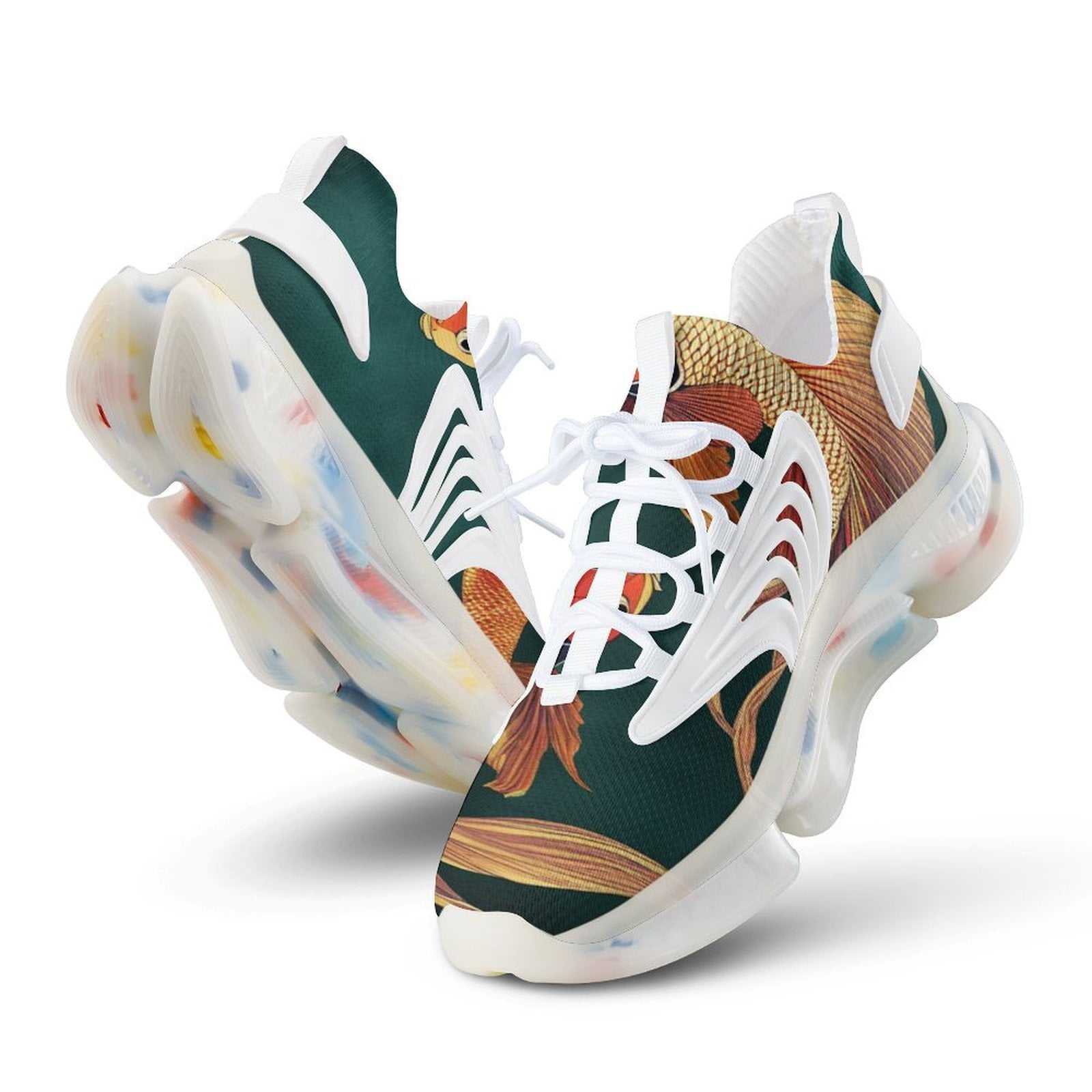 Betta Fish Art Print Walking Shoes for Men Woman Lightweight Tennis ...