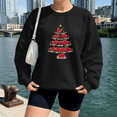 Betta Fish Christmas Tree Funny Holiday Lighting Sweatshirt, for Men ...