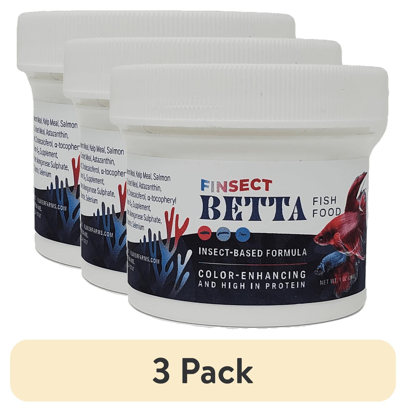 (3 pack) Betta Fish Food Crumbles - Walmart.com