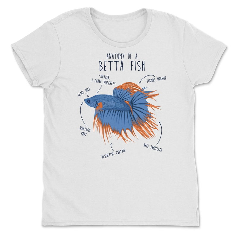 Betta Fish Shirt, Funny Betta Lover Tee, Siamese Fighting Fish ...