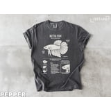 Betta Fish T-Shirt, Siamese Fighting Fish, Aquarium Lover, Biology ...