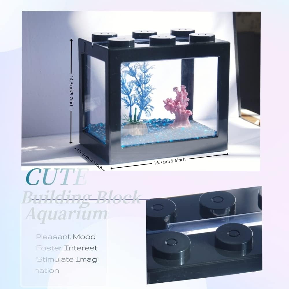 Betta Fish Tanks, Aquarium Tanks, Stackable Mini Fish Tank Aquarium ...