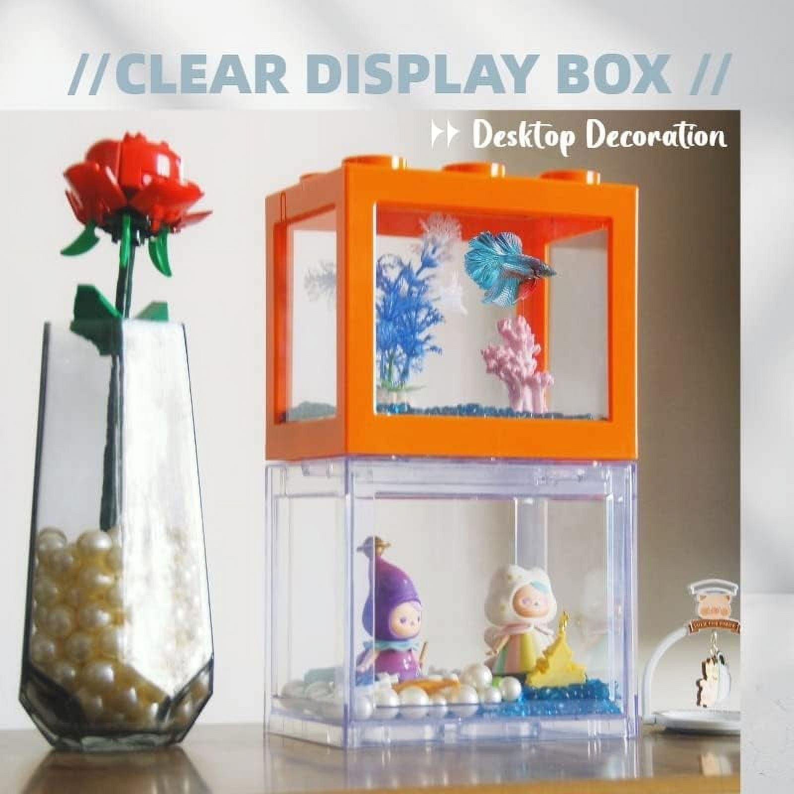 Betta Fish Tanks, Aquarium Tanks, Stackable Mini Fish Tank Aquarium ...