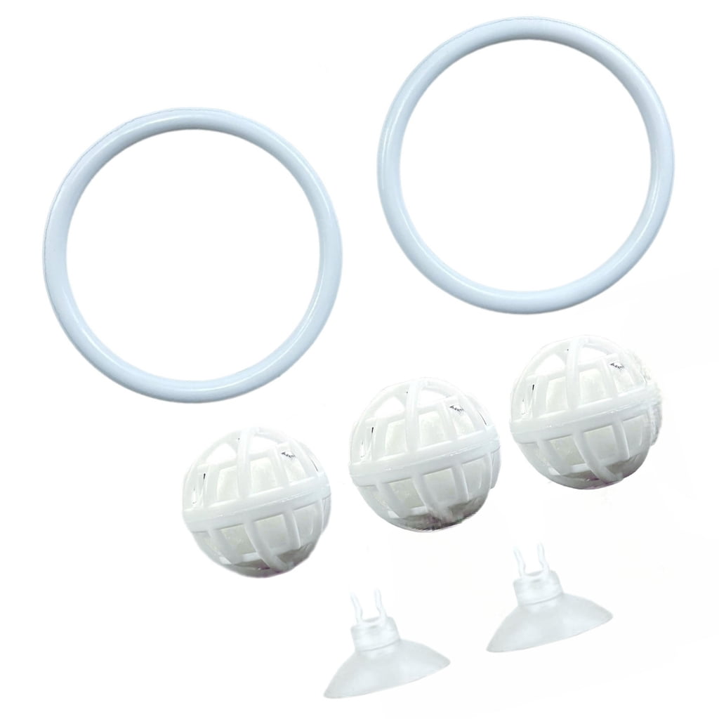 Betta Fish Toy Rings and Nitrobacteria Toy Set for Saltwater Habitats ...