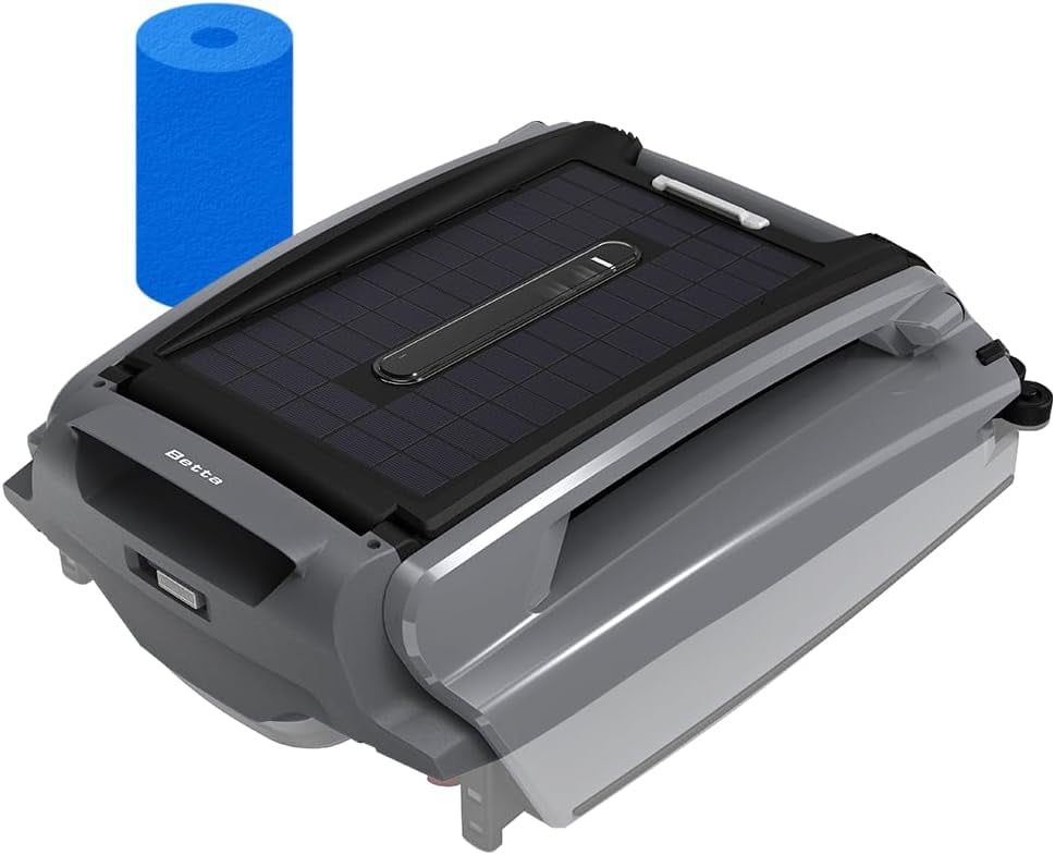 Betta Solar Powered Robotic Pool Skimmer with Dual Charging Options and ...
