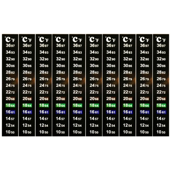 Betta Sticker Thermometer Vertical Stick on Thermometer Strip for ...