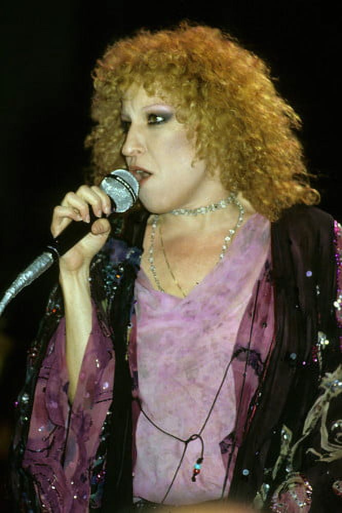 Bette Midler in profile singing circa The Rose 24x36 Poster - Walmart.com